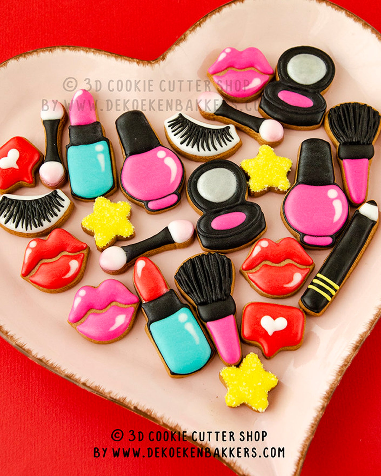Make-up Mini Cookie Cutter Set - Etsy