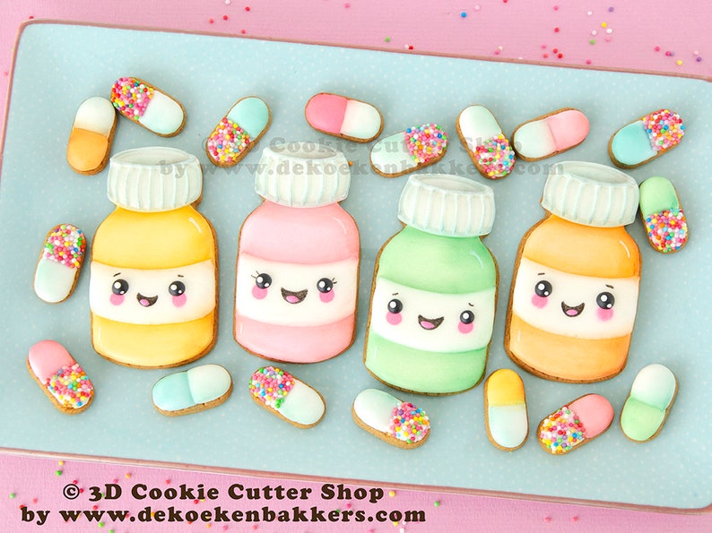 Happy Pills Cookie Cutter Set - Etsy