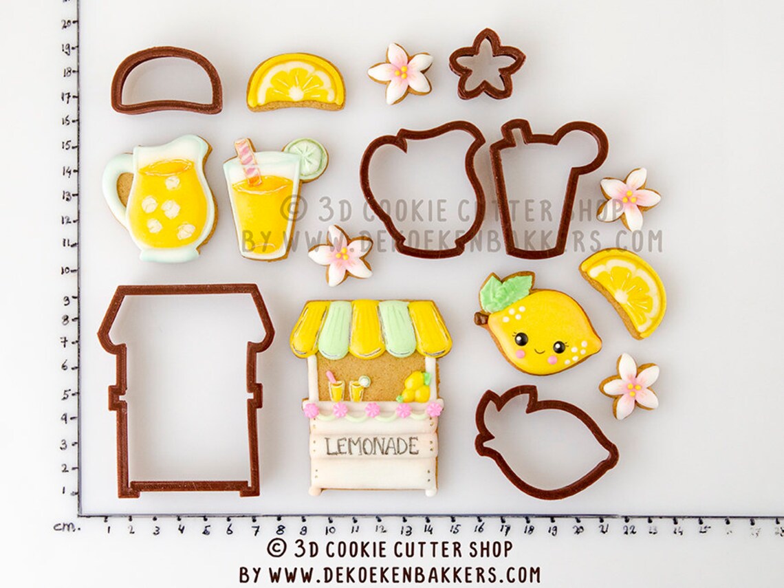 Lemonade Stand Cookie Cutter Set - Etsy