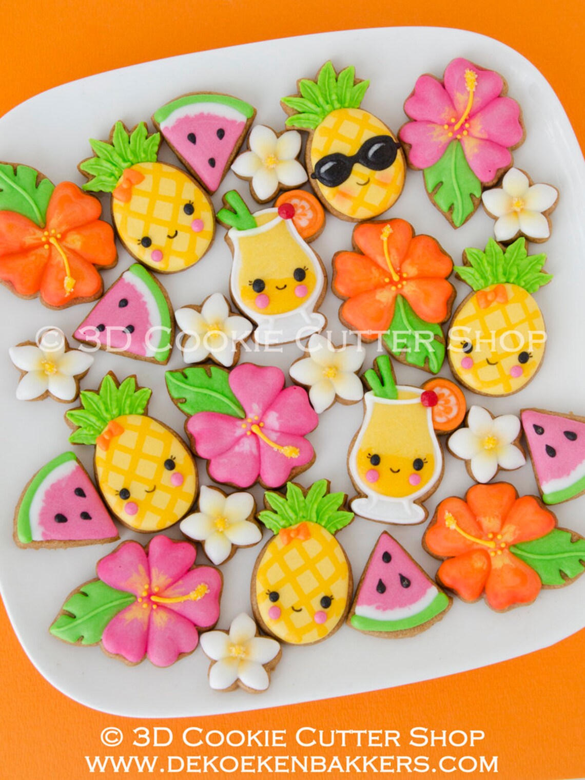 Tropical Party Mini Cookie Cutter Set - Etsy