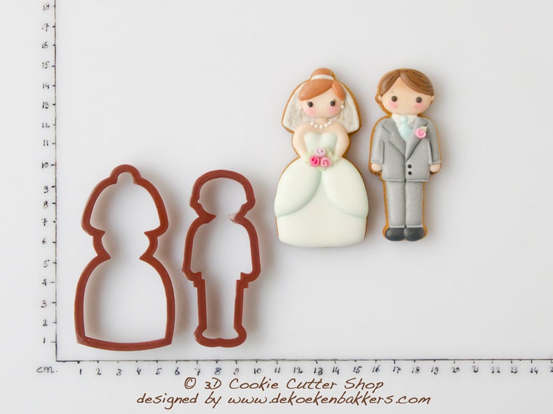 Wedding Couple Cookie Cutter Set | Etsy