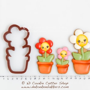 Flower in Pot Cookie Cutter - Etsy