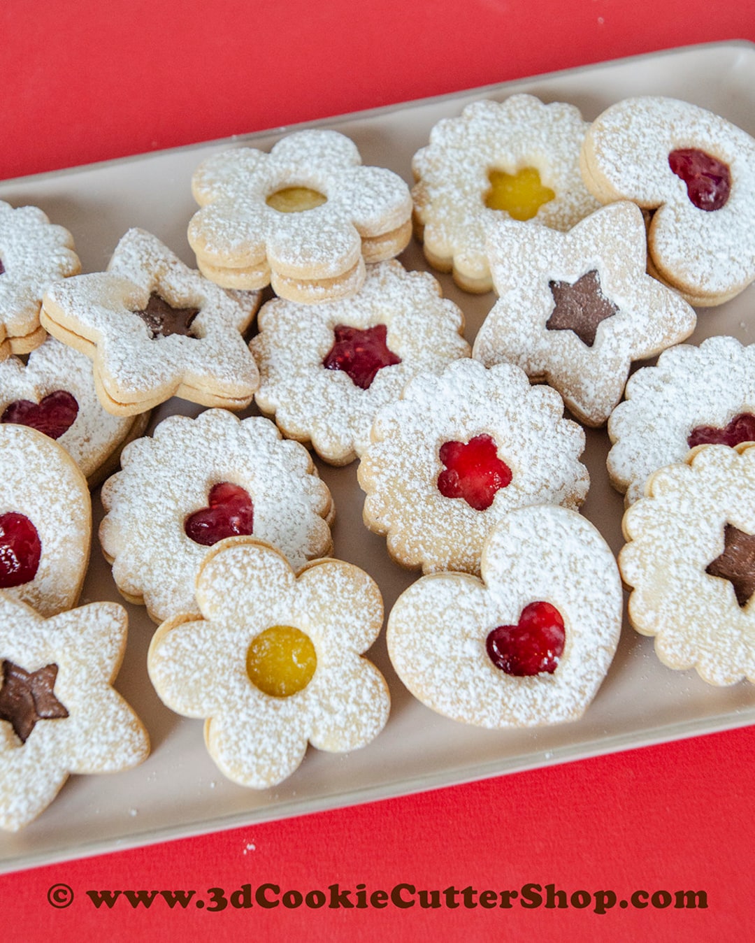 Linzer Sandwich Cookies Cutter Set + COOKIE RECIPE | Valentine's Day ...