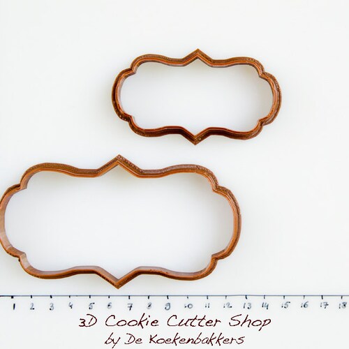 Rectangle Plaque Frame Shape Cookie Cutter Dough Biscuit | Etsy