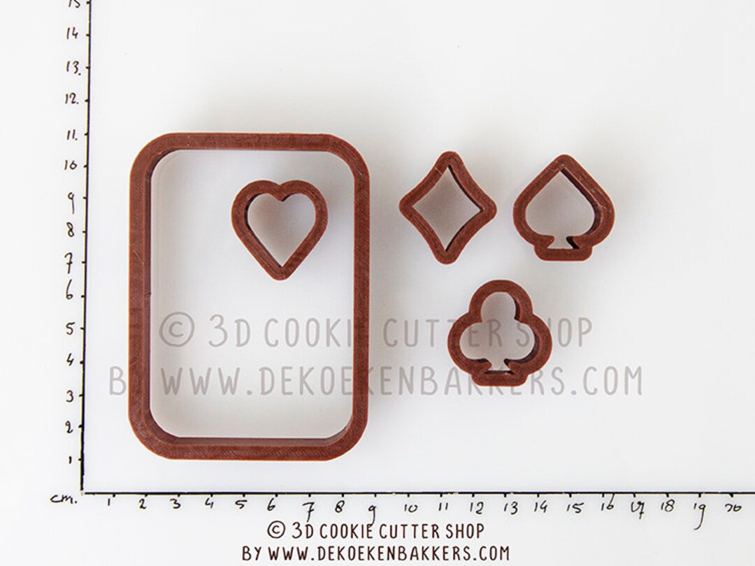 Playing Card + Symbols Cookie Cutter Set - Etsy