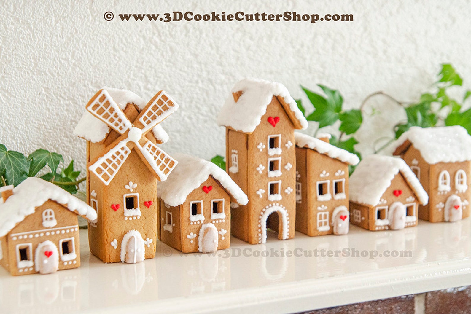 Tiny Gingerbread House 3 Cookie Cutter Set - Etsy