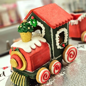 3D Gingerbread Train Cookie Cutter Set (locomotive + Wagon) | Fondant ...