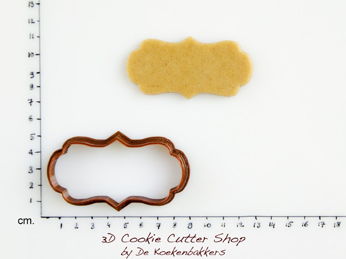 Rectangle Plaque Cookie Cutter - Etsy