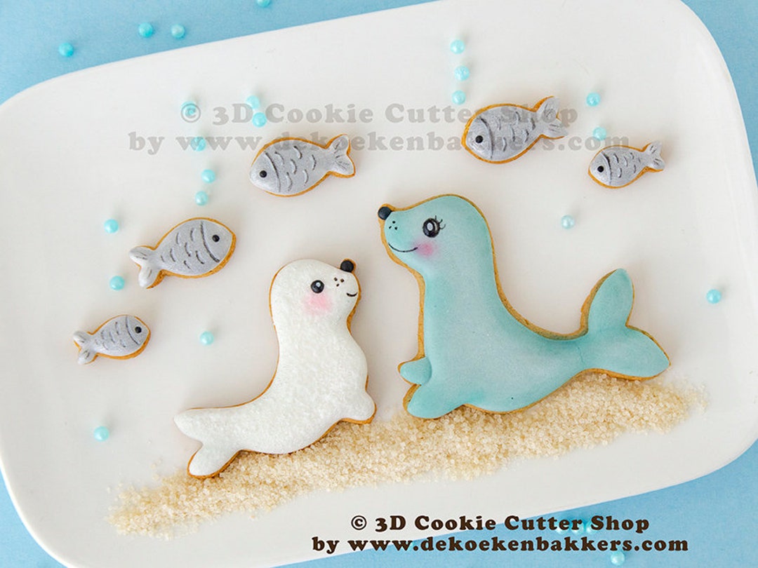 Seal & Baby Seal Cookie Cutter Set - Etsy