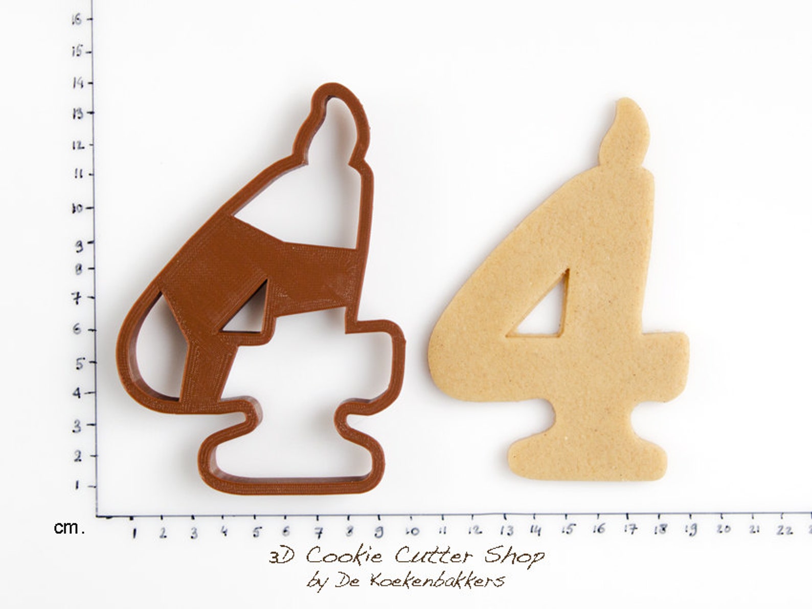 Birthday Candle Number Four Cookie Cutter - Etsy