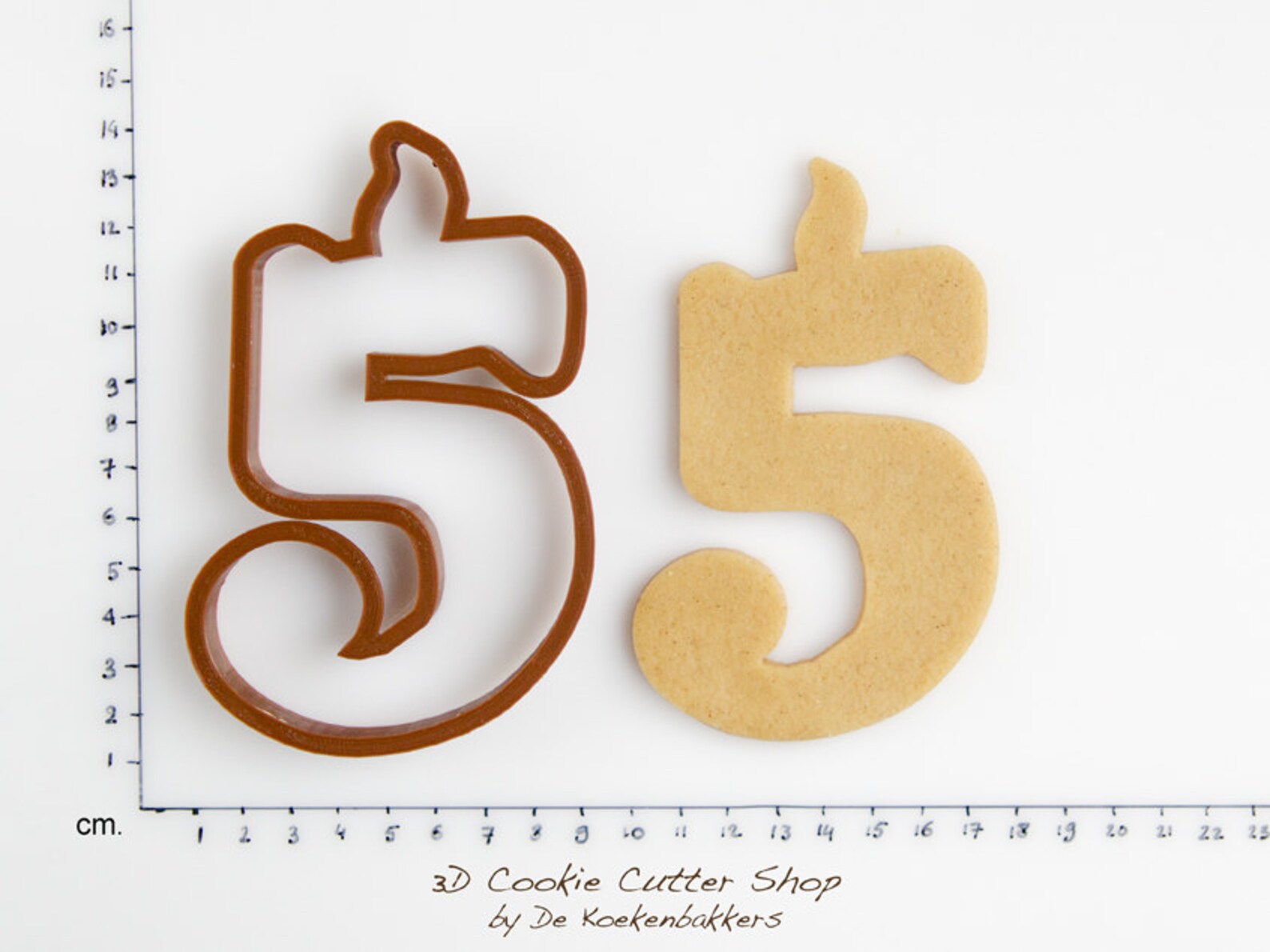 Birthday Candle Number Five Cookie Cutter | Etsy