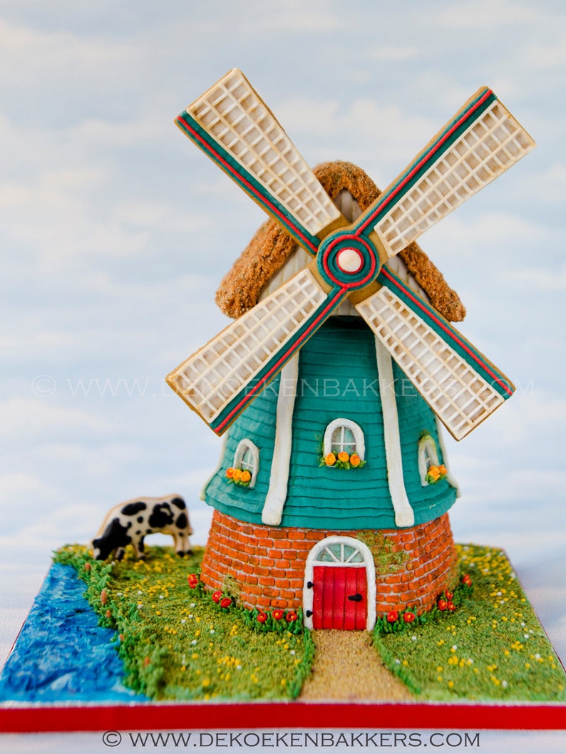 3D Gingerbread Windmill Cookie Cutter Set | Etsy