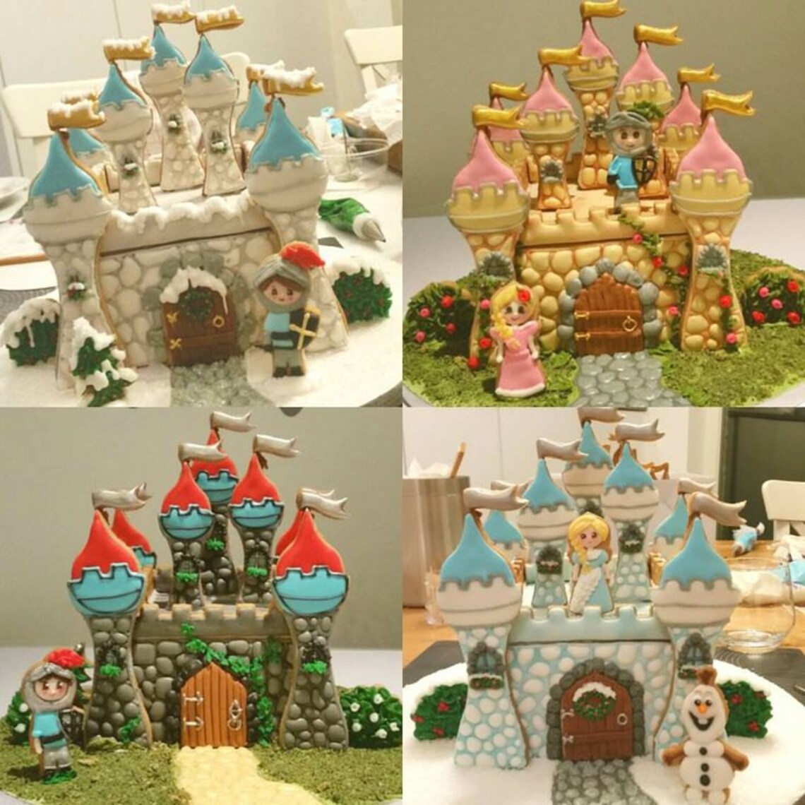 Gingerbread Castle Cookie Cutter Set - Etsy