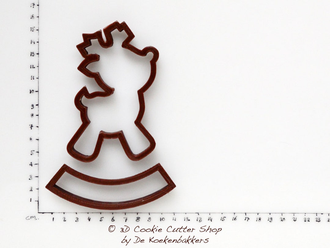3D Rocking Rudolf Cookie Cutter Set - Etsy