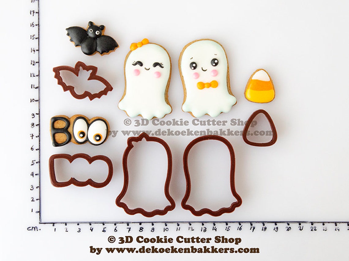 BOO! Halloween Cookie Cutter Set - Etsy