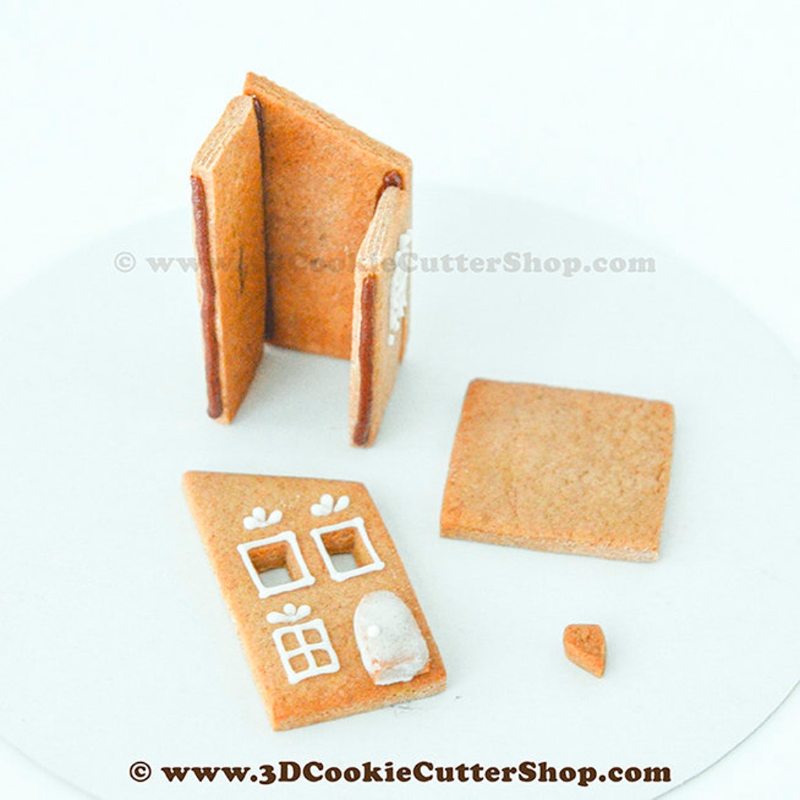 Tiny Gingerbread House 5 Cookie Cutter Set - Etsy
