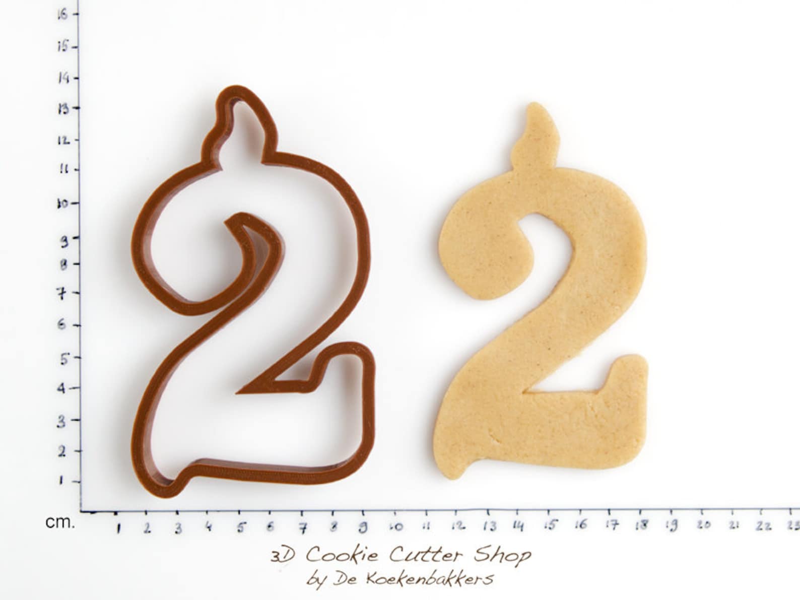 Birthday Candle Number Two Cookie Cutter | Etsy