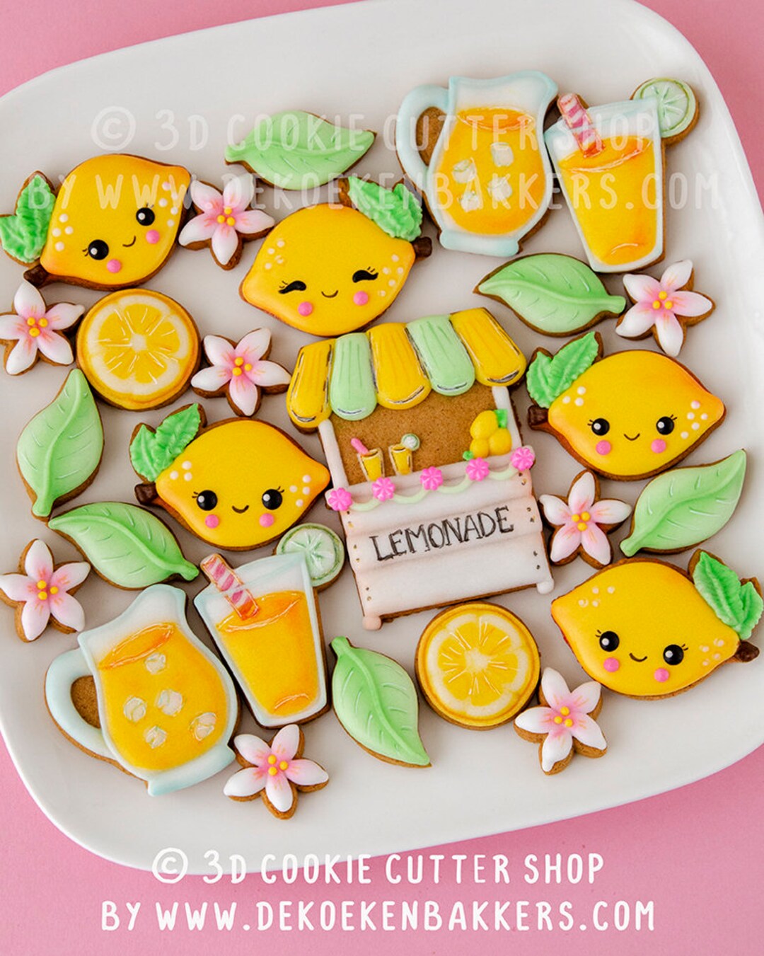 Lemonade Stand Cookie Cutter Set - Etsy