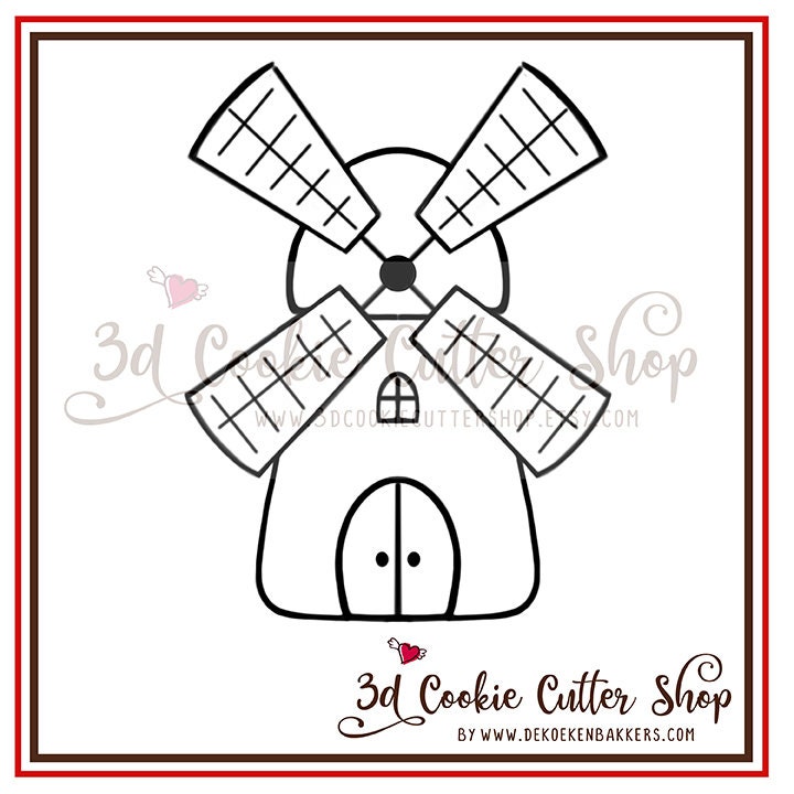 Windmill Cookie Cutter - Etsy