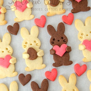 Hugging Bunny IMPRINT Cookie Cutter Set + COOKIE RECIPE | Biscuit ...