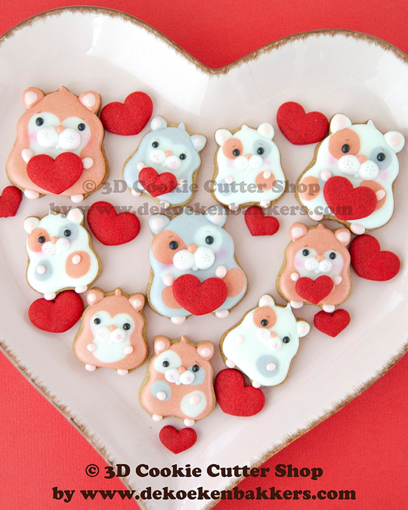 Hamster & Heart Cookie Cutters | Etsy