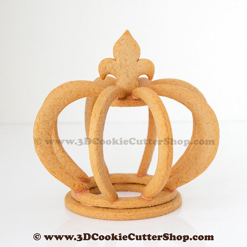 3D Crown Cake Topper Cutter Set - Etsy
