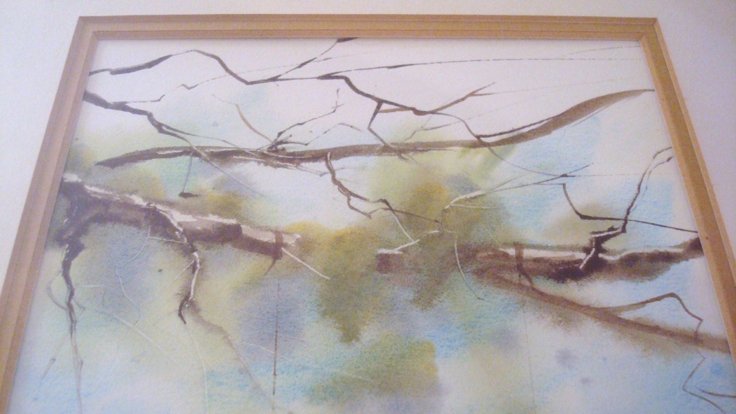 Vera Kirk Original Watercolor Painting Amish Boy on Swing With Ducks ...