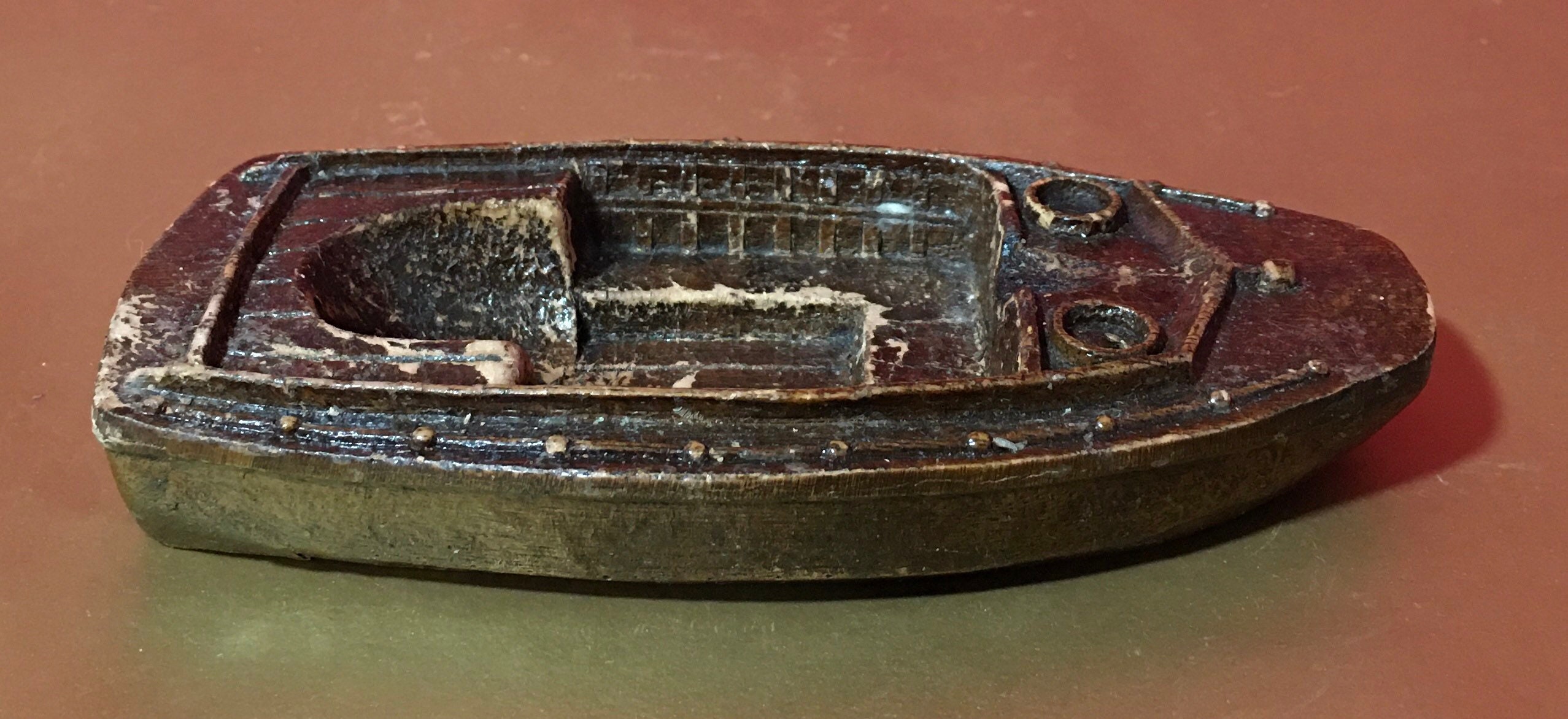 Vintage 1940s Syroco Row Boat Cast Resin - Etsy