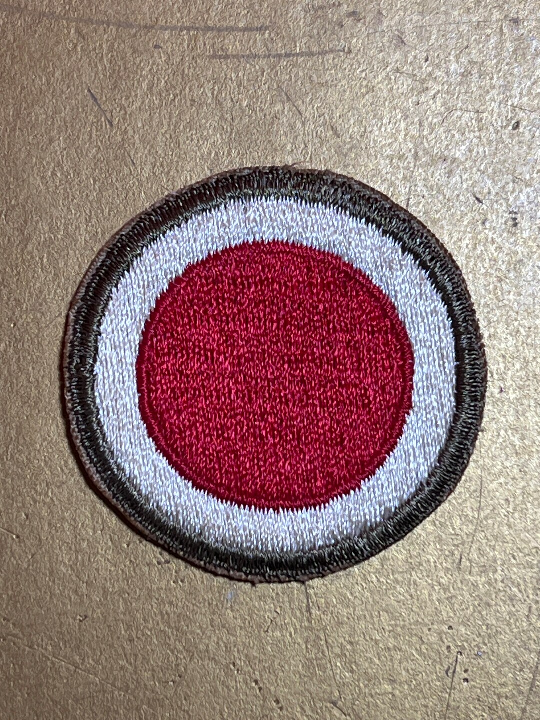 Vintage Round Army World War 2 37th Infantry Division Greenback O.D ...