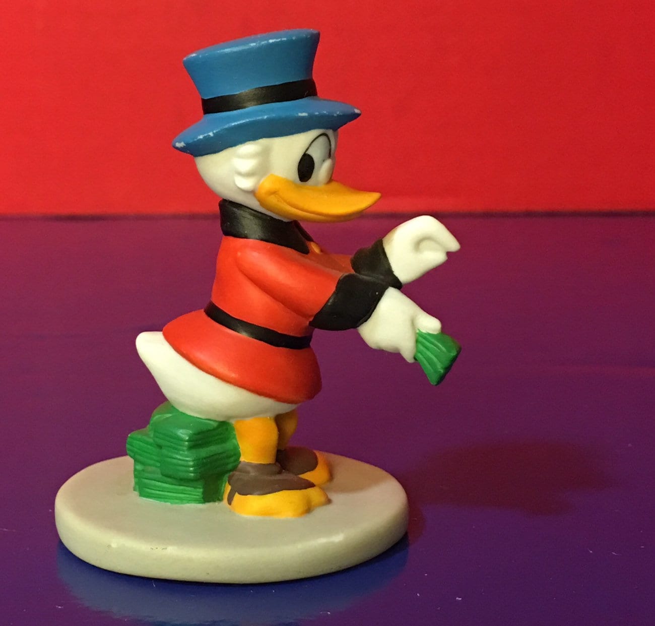 Vintage Disney Character “uncle Scrooge” Mini Porcelain Figurine - Etsy
