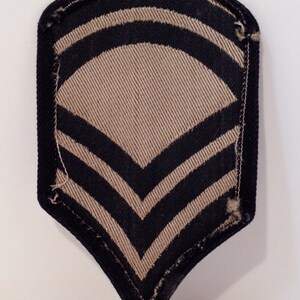 Vintage Black & Grey Army/navy Shield Embroidered Patches 2 Pc Set - Etsy