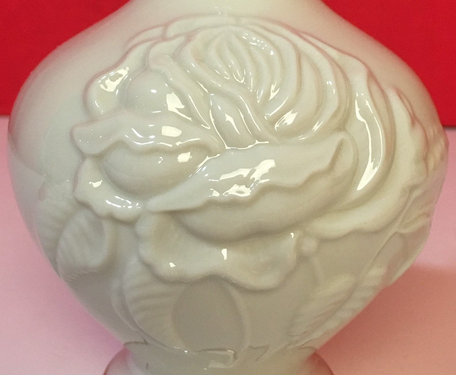 Vintage Lenox Rose Ivory White Porcelain Vase Gilded With Gold - Etsy