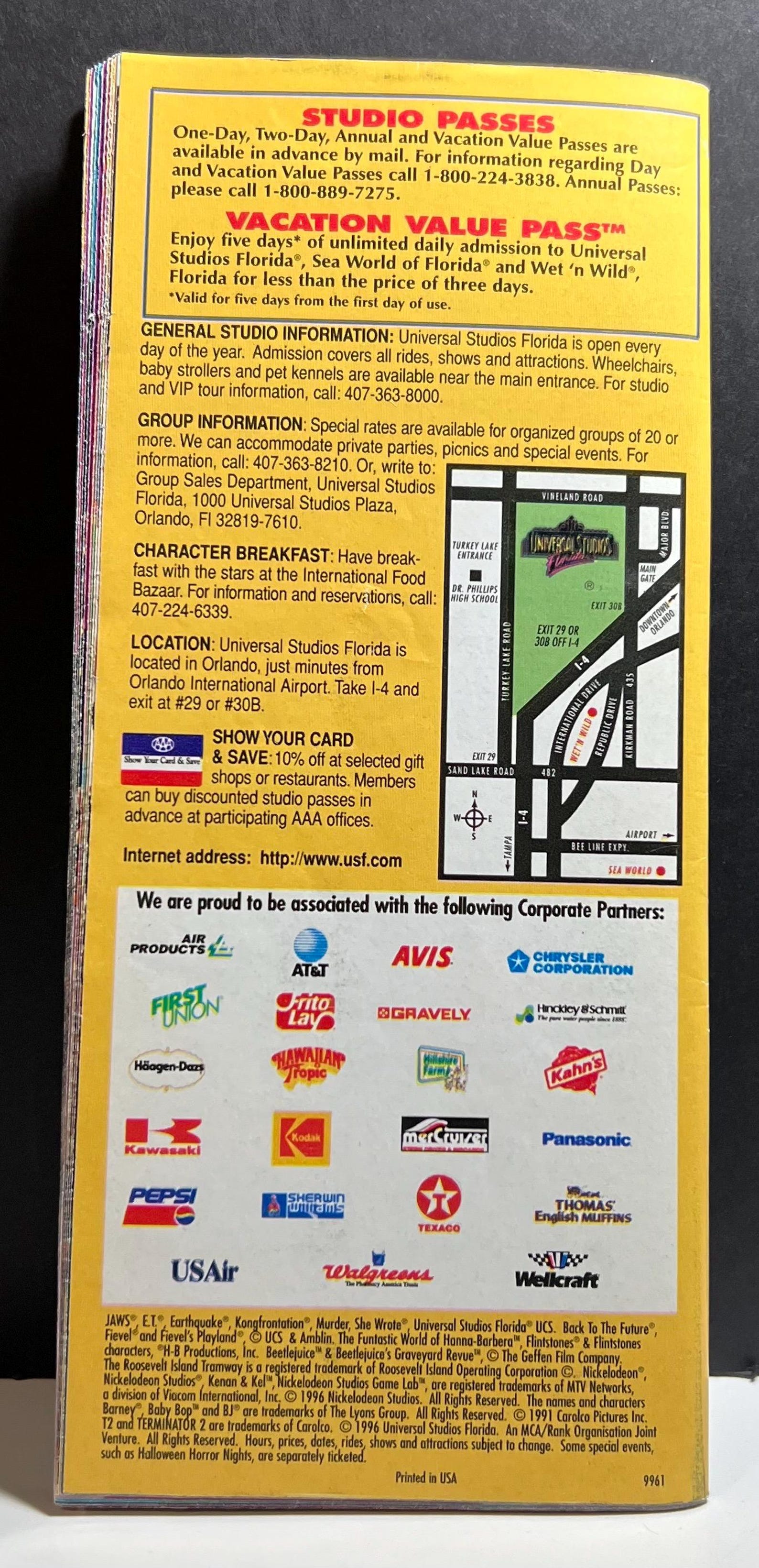 Vintage 1996 Universal Studios New Ride the Movies Theme Park Lobby ...