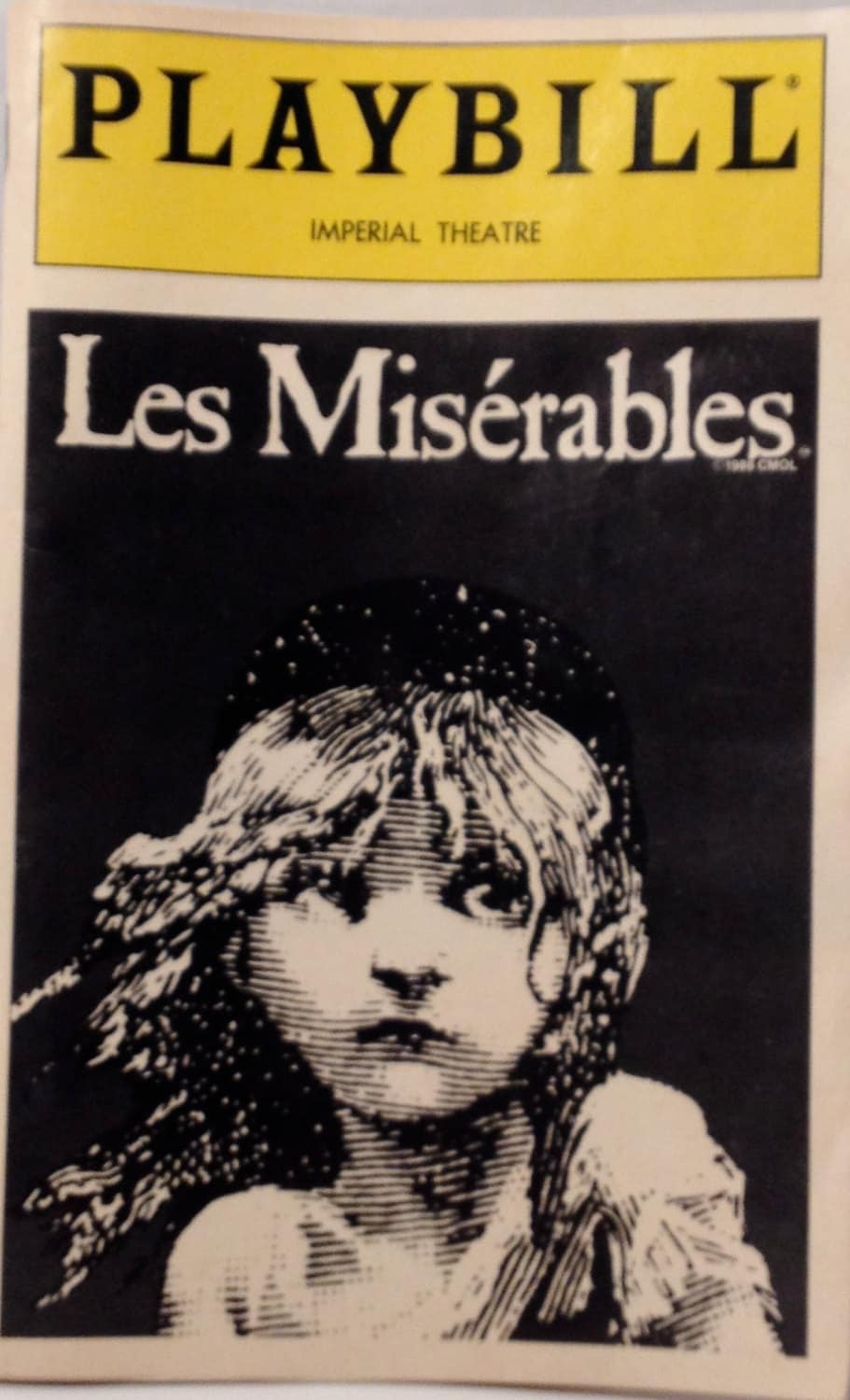 Les Miserables Playbill