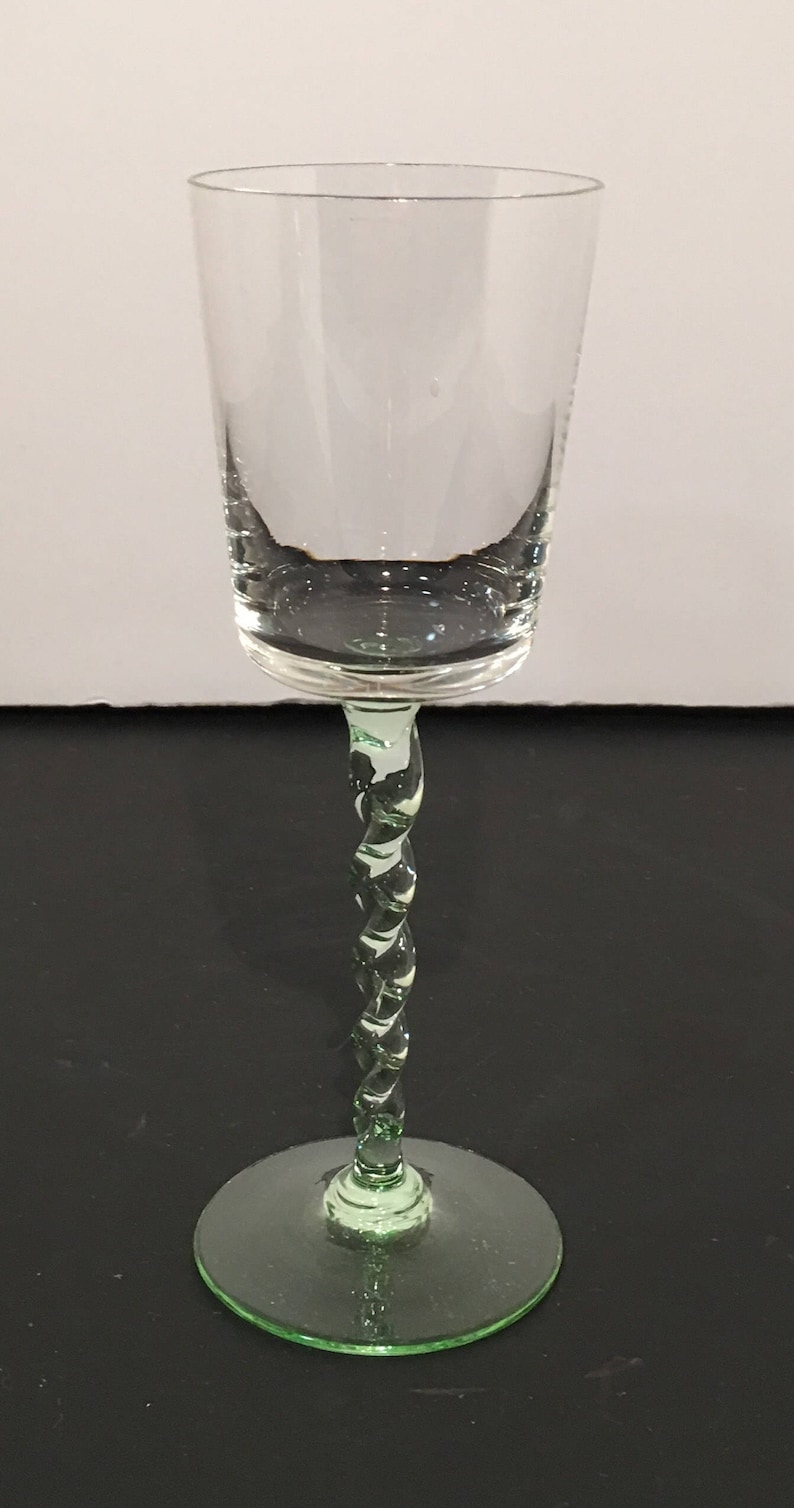 Vintage 1970’s Pretty Stem Twist Drinking Goblets 4PC Set - Etsy