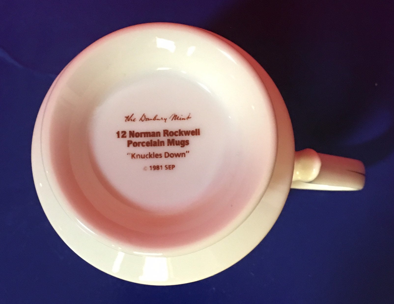 Vintage Norman Rockwell Scenery Knuckles Down Coffee Mug In | Etsy