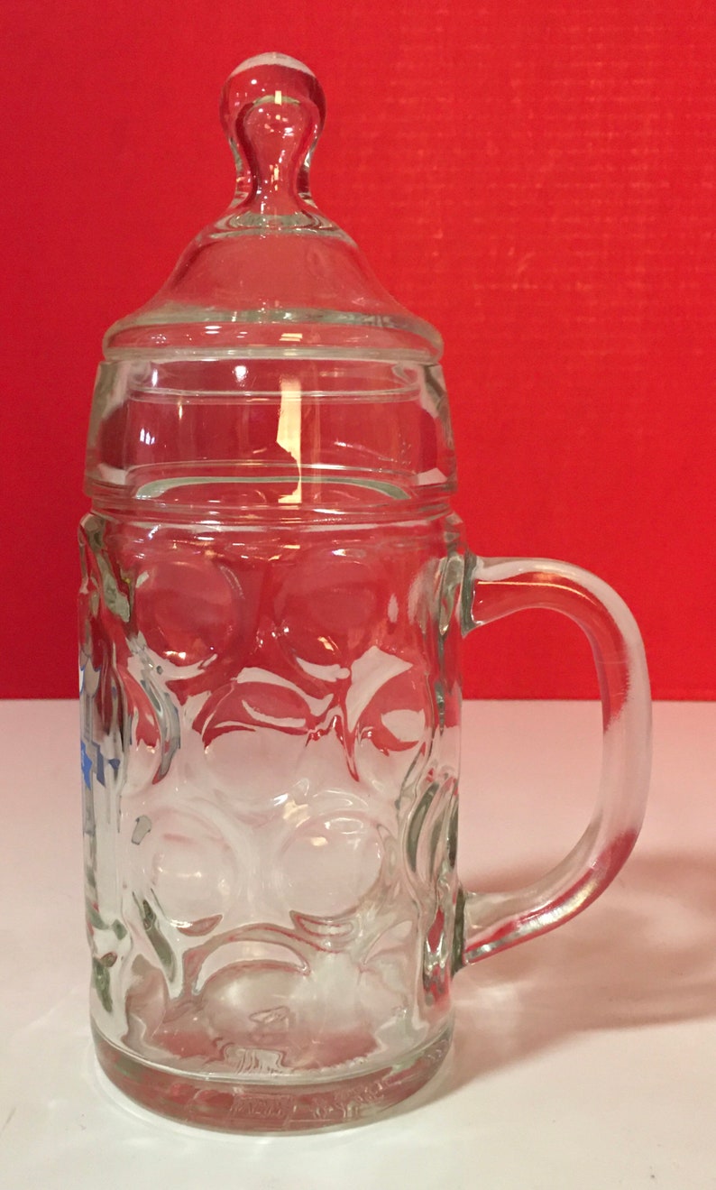 Vintage Franktoberfest Tankard Style Glass Beer Stein With Lid - Etsy