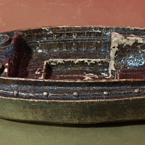 Vintage 1940’s Syroco Row Boat Cast Resin - Etsy