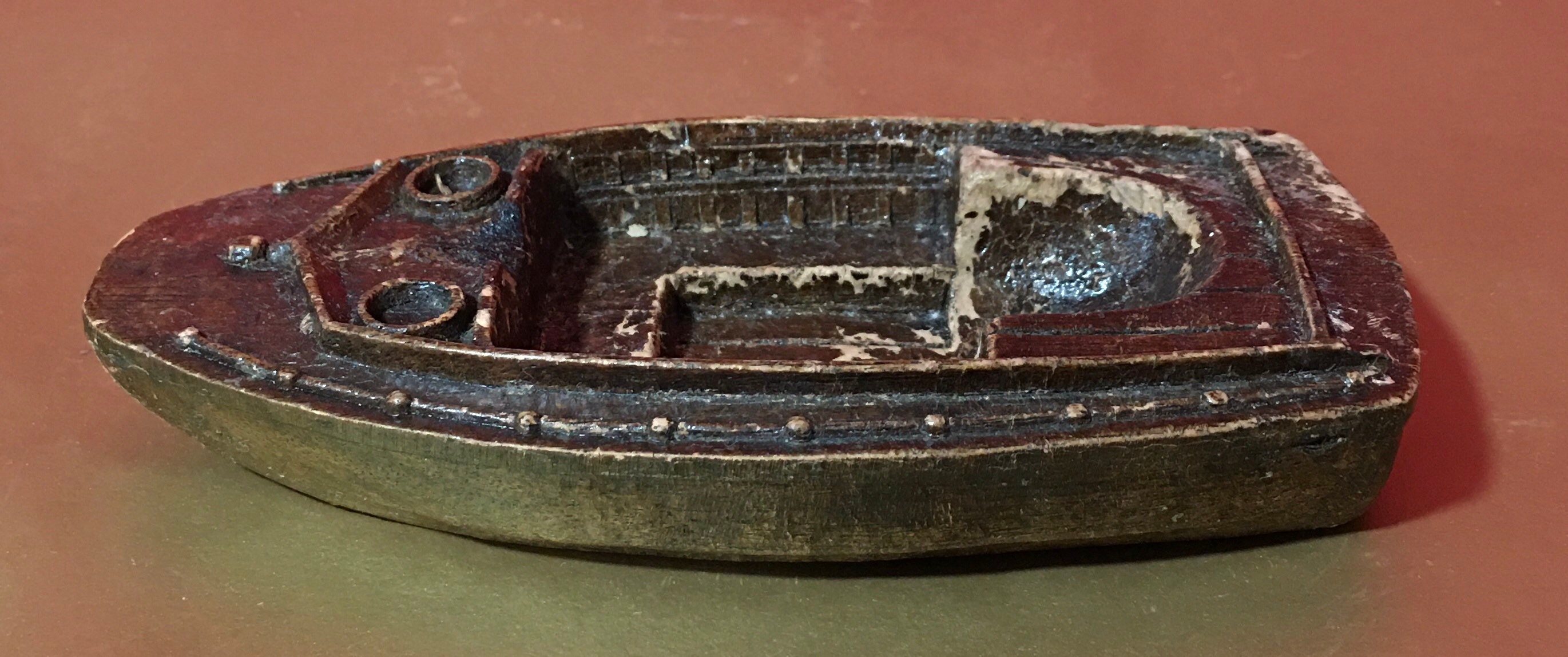 Vintage 1940s Syroco Row Boat Cast Resin - Etsy