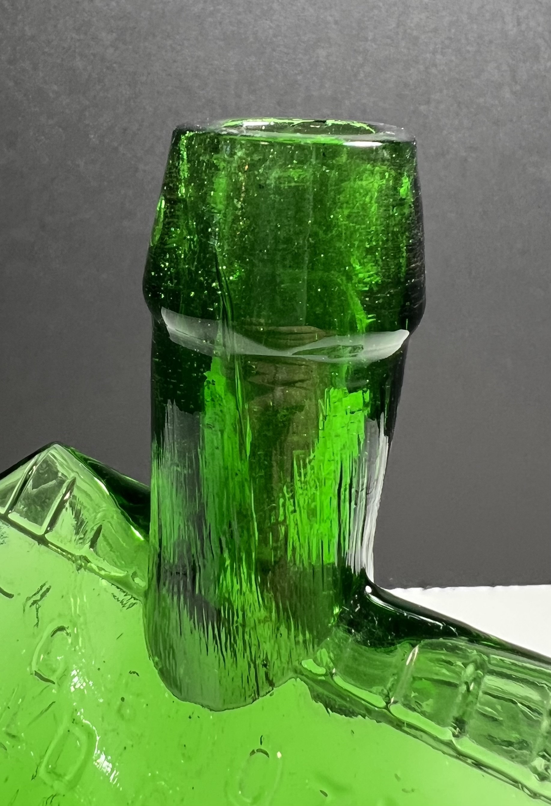 Vintage 1960s E.G. Boozs Old Cabin Whiskey Blown Glass House Shaped ...