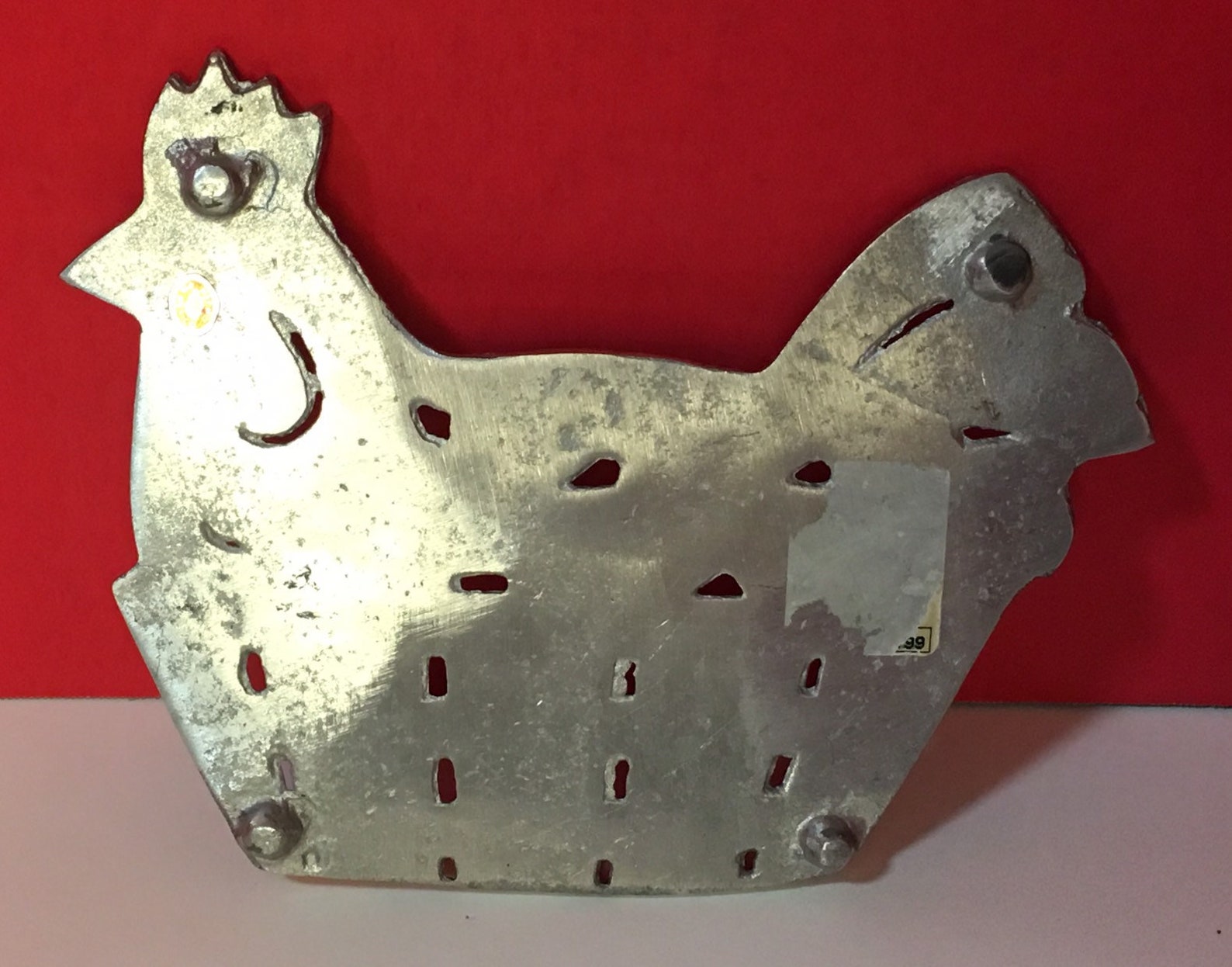 Vintage Aluminum Chicken in Basket Trivet - Etsy