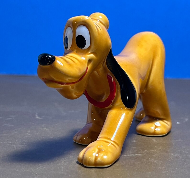 Vintage 1960s Pluto Walking Ceramic Figurine - Etsy