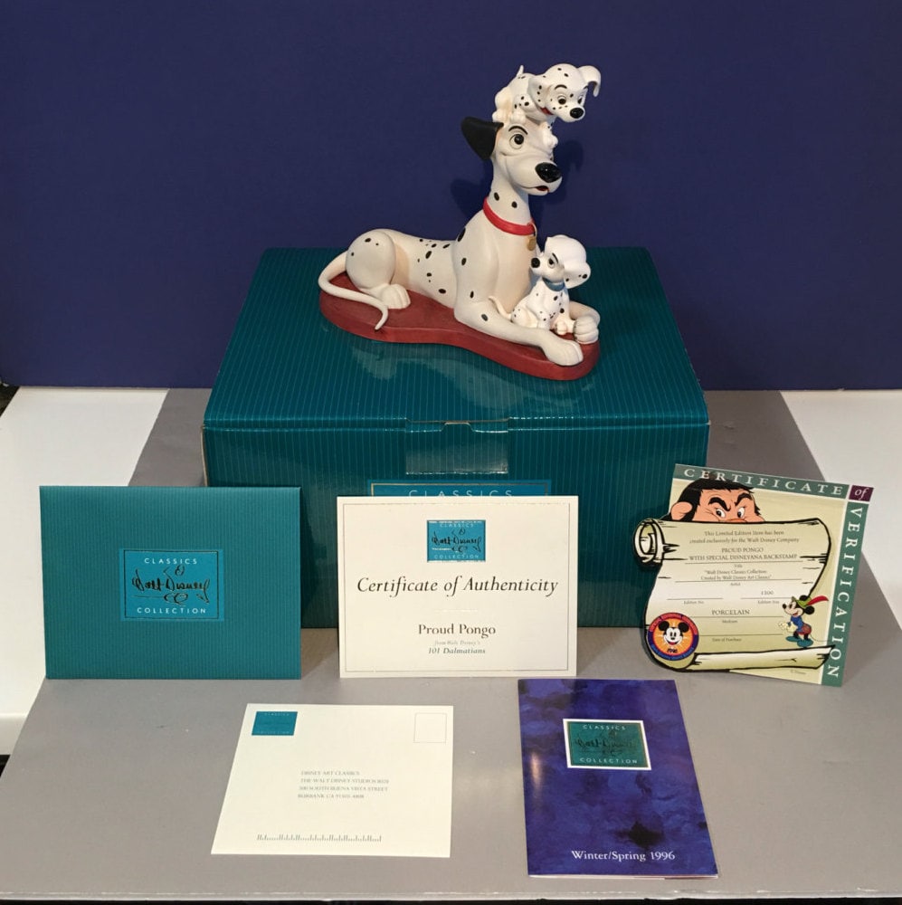 Vintage 1996 WDCC proud Pongo With Pepper & Penny - Etsy