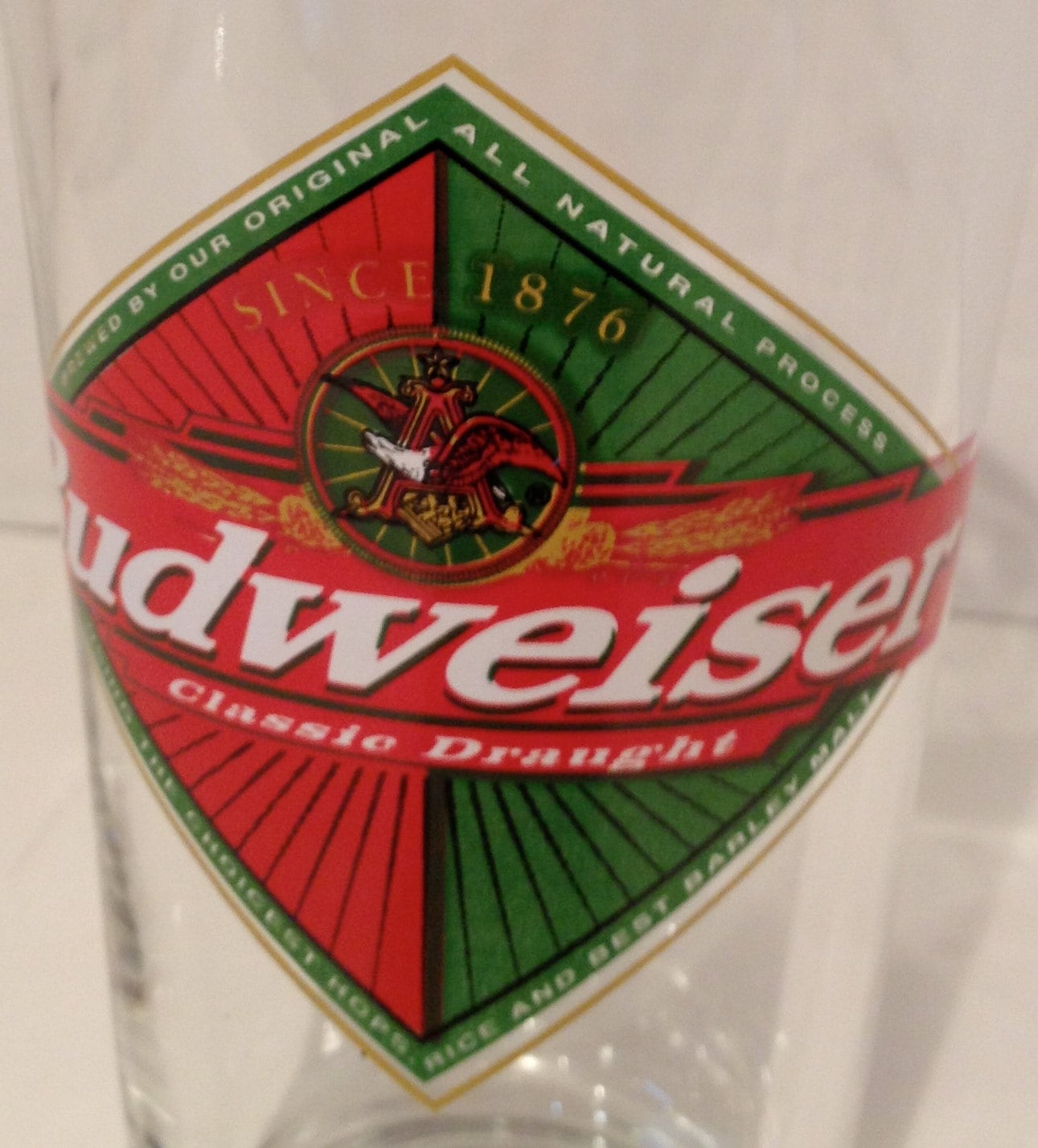 Vintage Budweiser Classic Draught Glass Beer Pint - Etsy