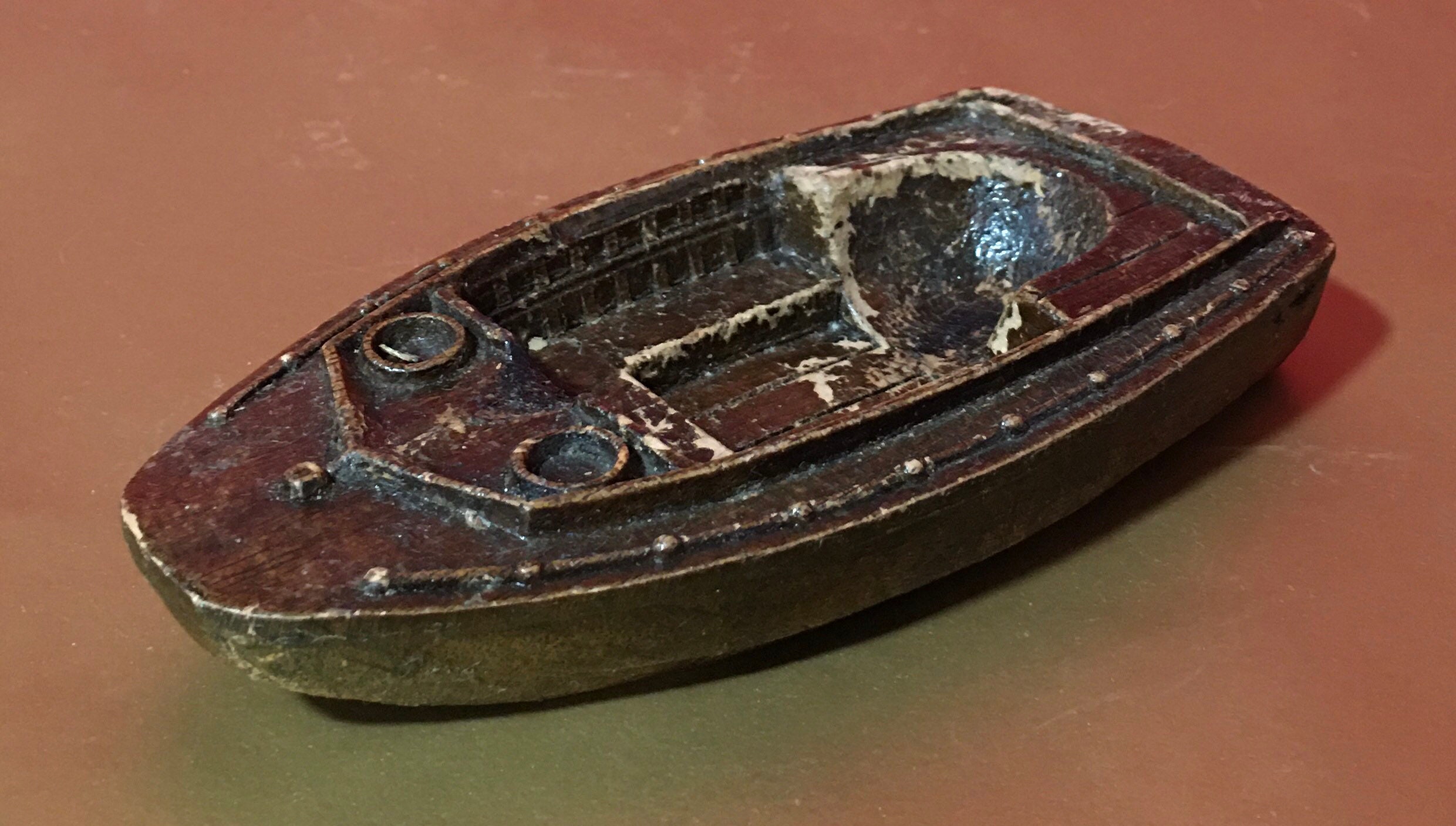 Vintage 1940s Syroco Row Boat Cast Resin - Etsy