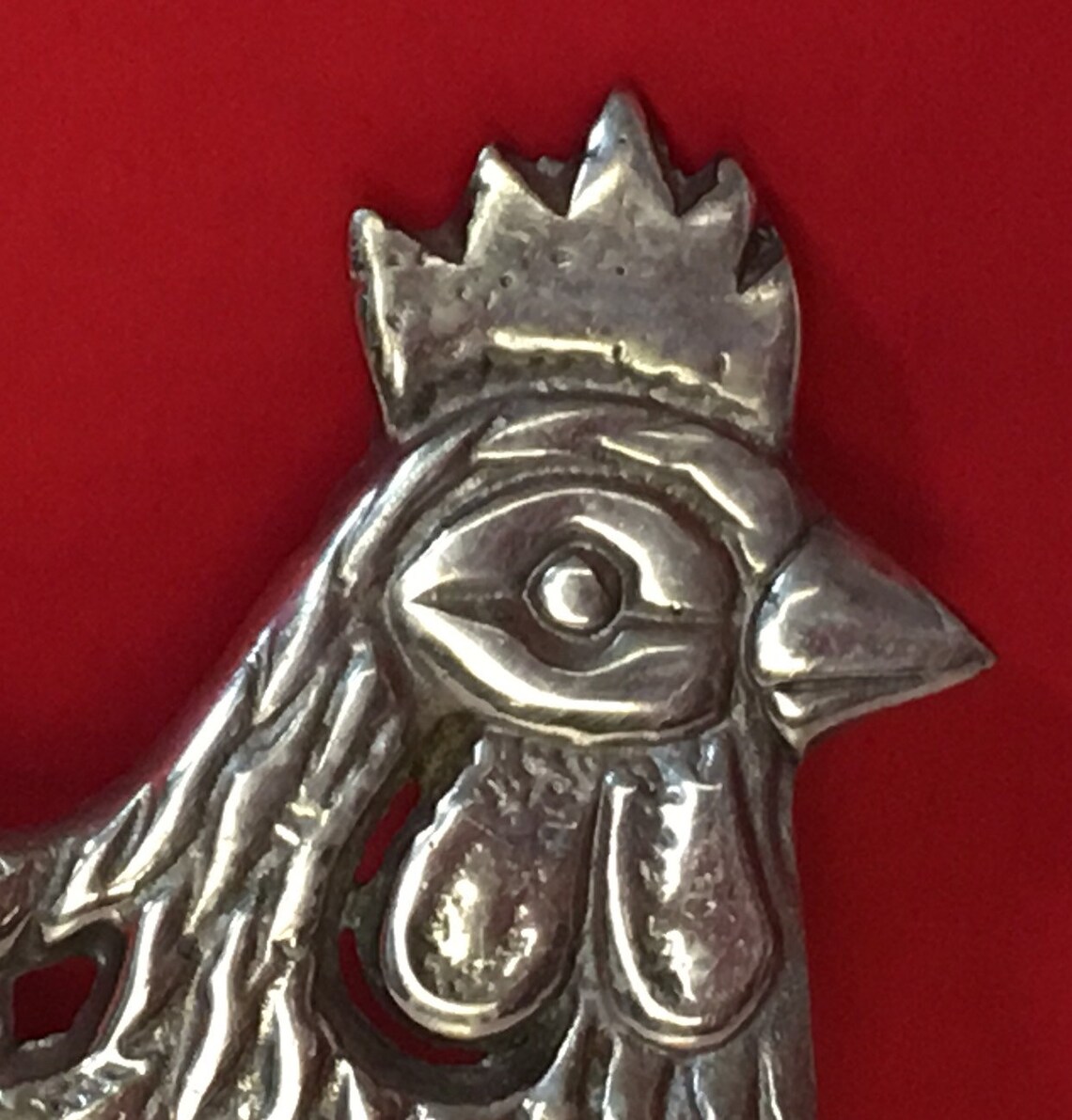 Vintage Aluminum Chicken in Basket Trivet - Etsy