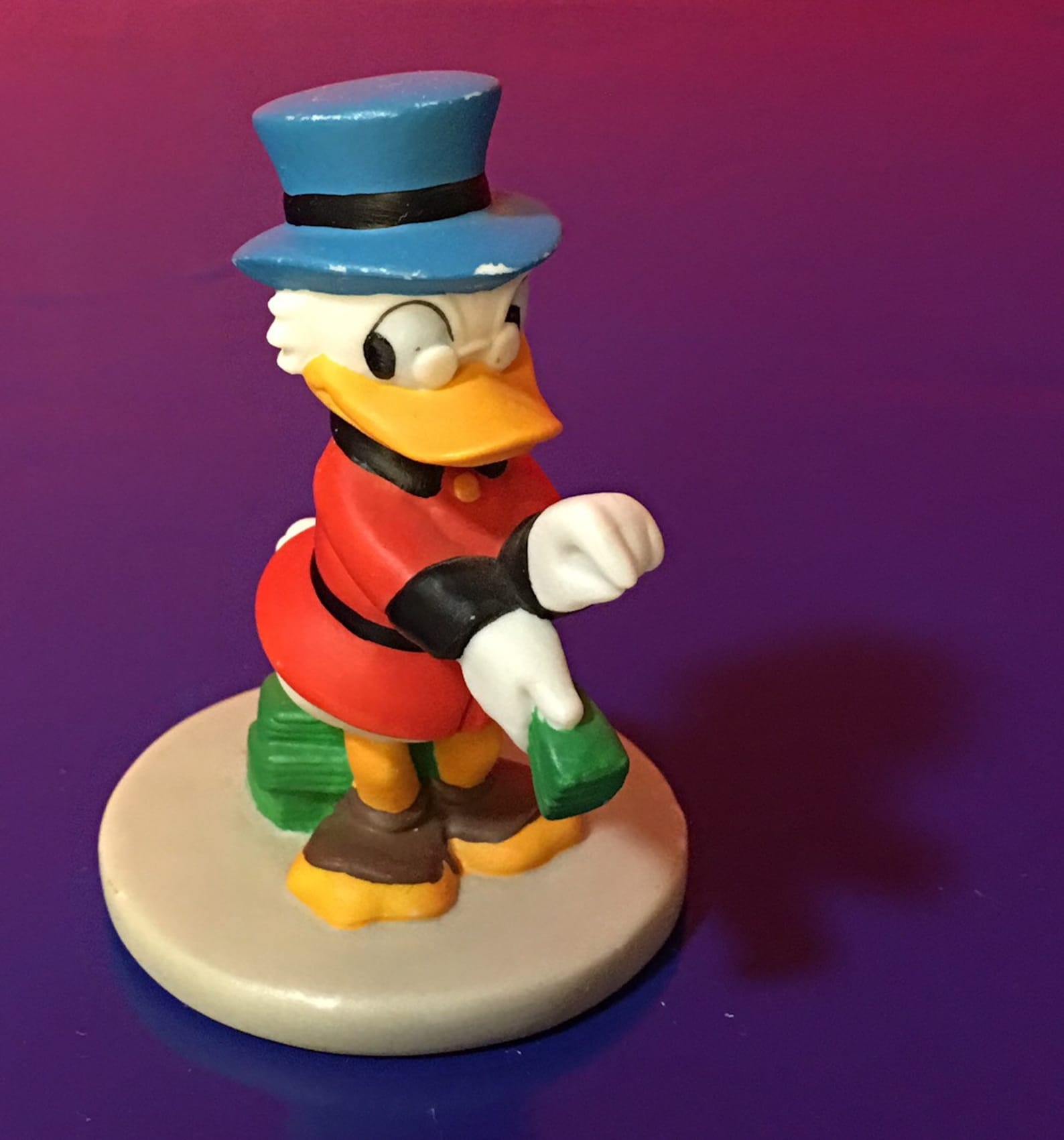 Vintage Disney Character “uncle Scrooge” Mini Porcelain Figurine - Etsy