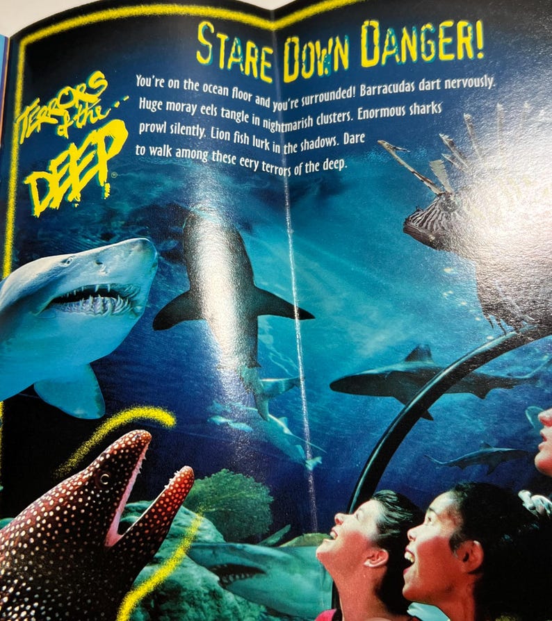 Vintage 1997 Seaworld Guide Book Information Brochure Flyer Theme Park ...