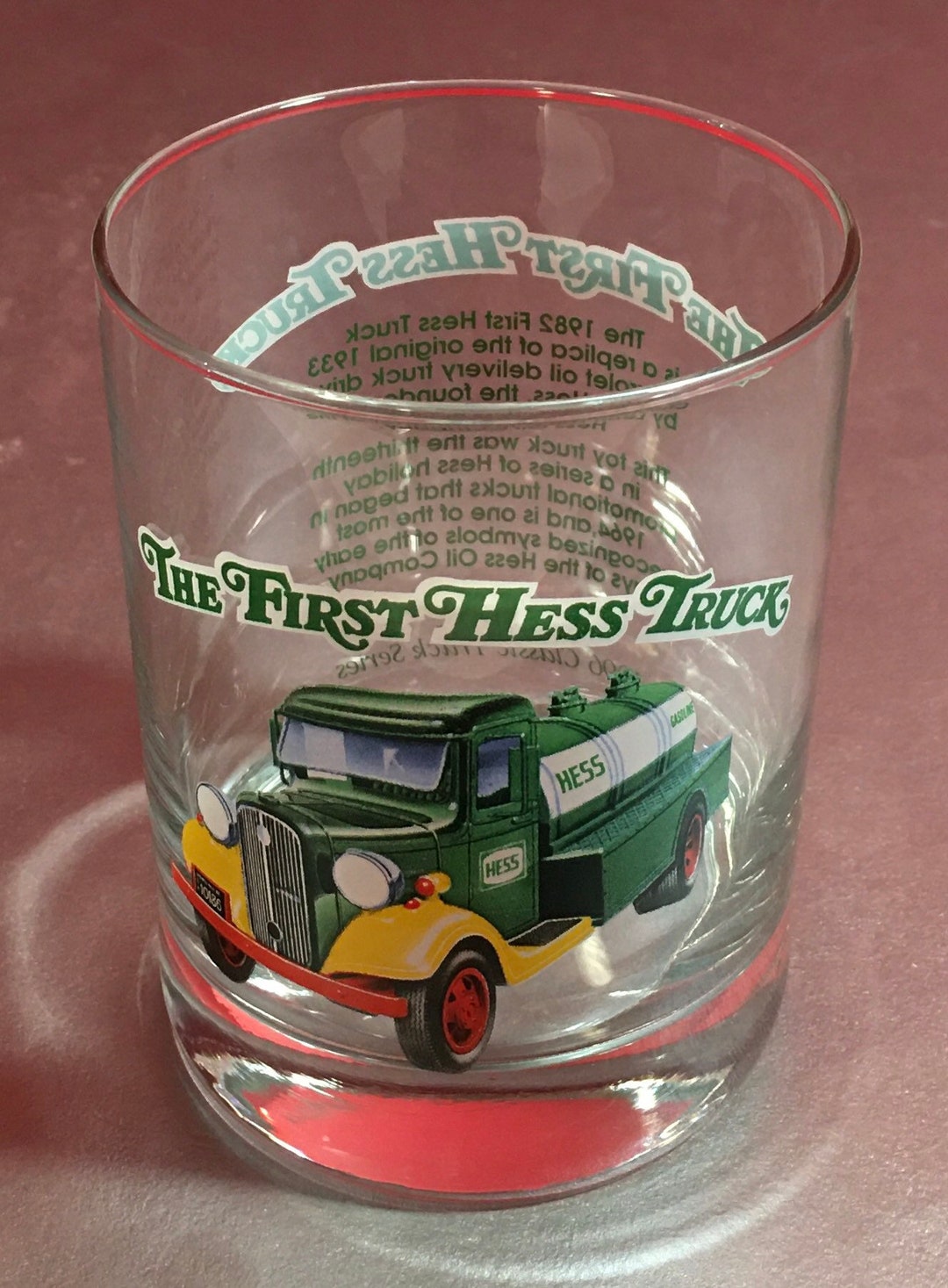 Vintage 1996 the First Hess Truck Souvenir Drinking Glass. - Etsy