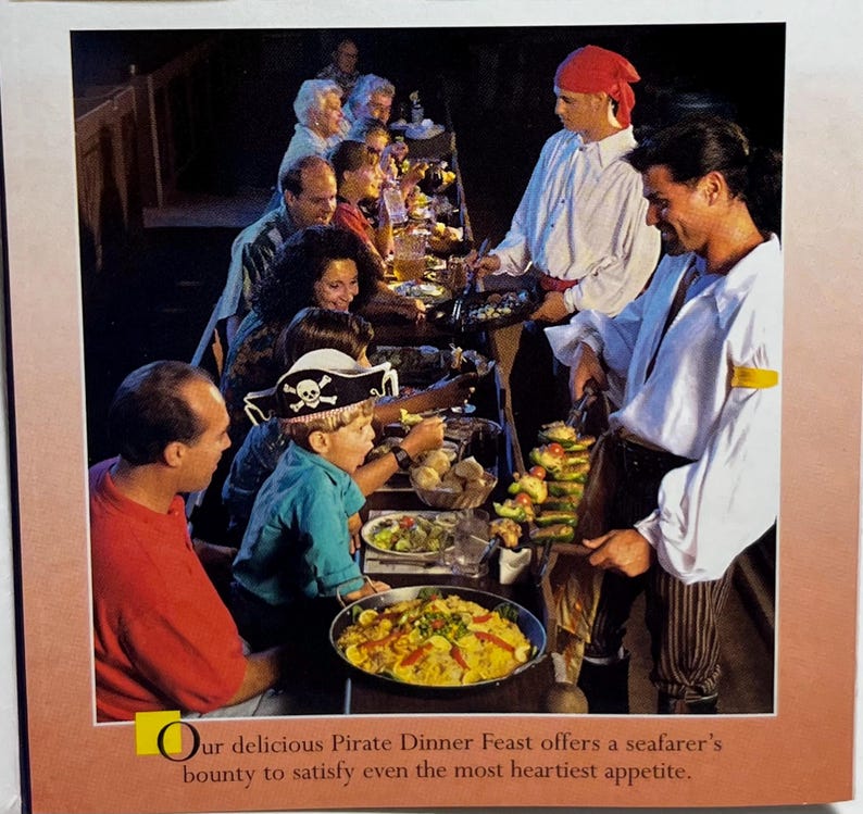 Vintage 1990’s Orlando’s Dinner Show Pirate’s Dinner Adventure Guide ...
